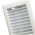Imperial 4-inch x 12-inch White Steel Painted Louvered Ceiling Register ...
