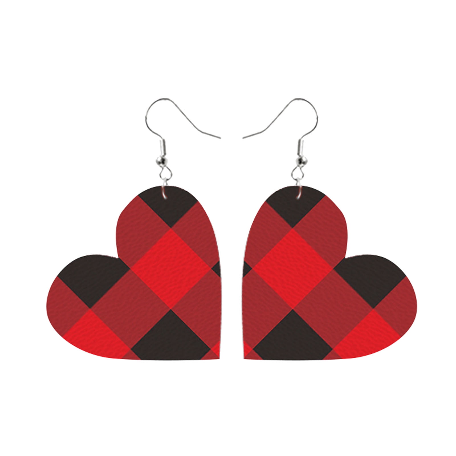 Click here for Riforla Valentines Day Leather Earrings Red And Bl... prices
