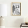 DesignOvation 5x7 Linear Gold Decorative Tabletop Picture Frame ...