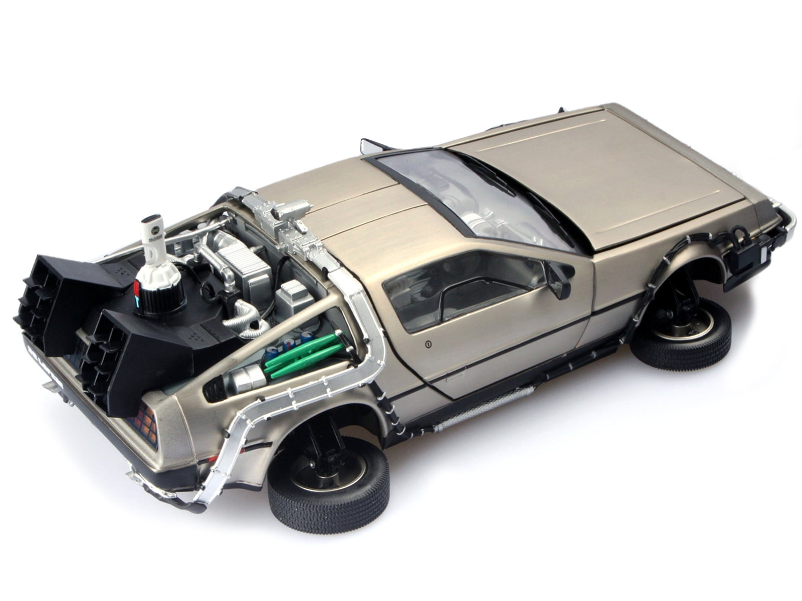 Diecast DMC DeLorean Time Machine Stainless Steel "Back to the Future ...