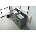 Vanity Art 54 Inch Double Sink Bathroom Vanity with Ceramic Sink and ...