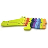Orange Tree Toys: Crocodile Alphabet Puzzle - 25 Piece Wooden Animal ...
