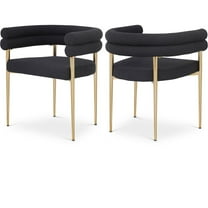 Meridian Furniture Contemporary Blake Grey Boucle Fabric Dining Chair ...