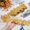 Ethnic Style Polyester Metallic Thread Embroidery Ribbon Gold 3-1/8 ...
