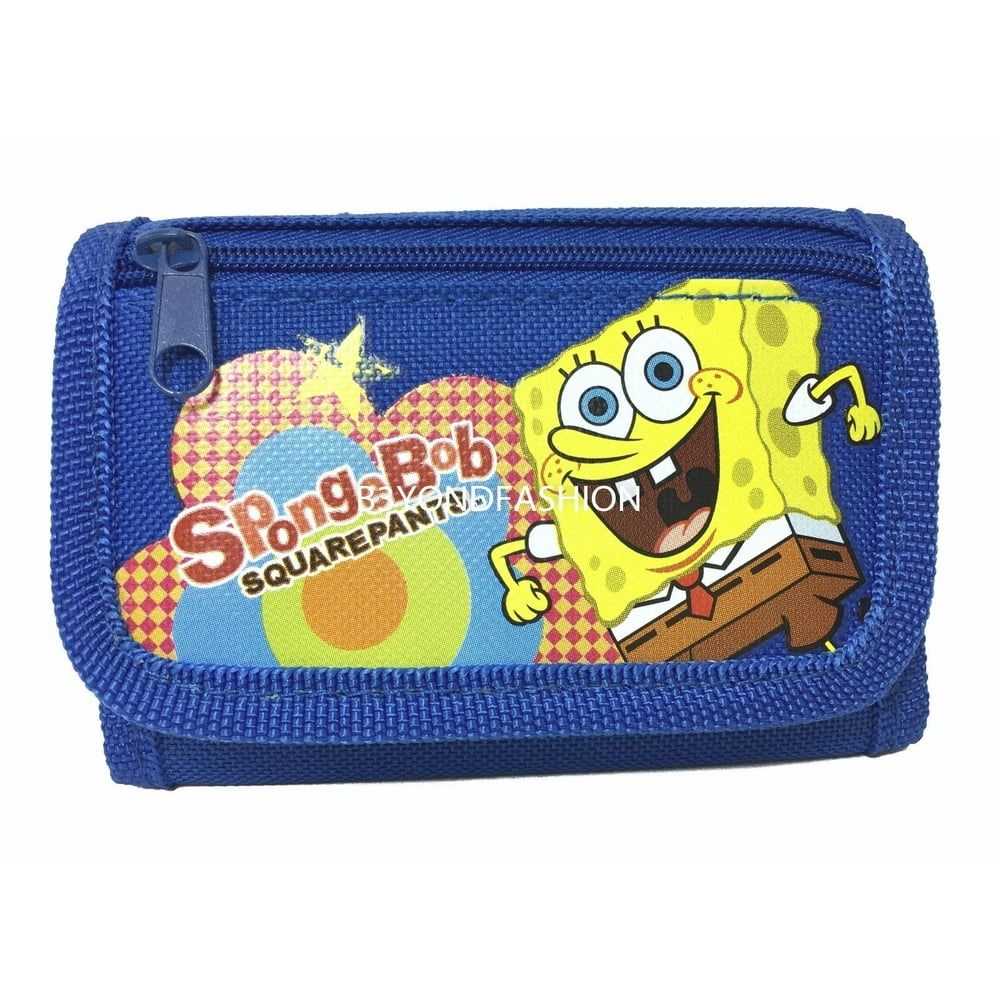 Licensed - Spongebob Tri-fold Canvas Wallet - Walmart.com - Walmart.com
