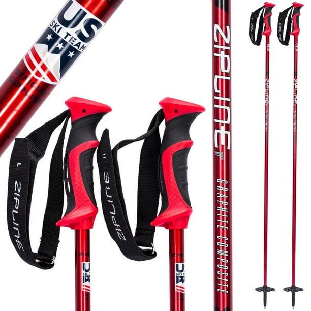 Zipline Blurr 16.0 Graphite Composite Ski Poles - Walmart.com - Walmart.com