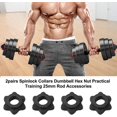 4pcs Dumbbell Hex Nut 25mm Weight Lifting Barbell Spinlock Collar Screw ...