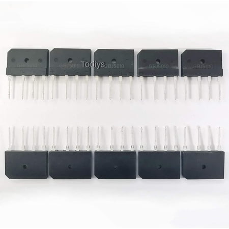 Dyfrio New 10Pcs for KBJ5010 GBJ5010 50A 1000V DIP-4 Single Phases ...