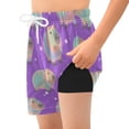 BZSMCE Swim Shorts Laser Capybara Pattern For Quick-Dry Shorts With ...