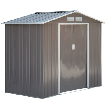 Duramax 55151 12'x26' Metal Garage, SUV Storage Shed, Reinforced Dark ...