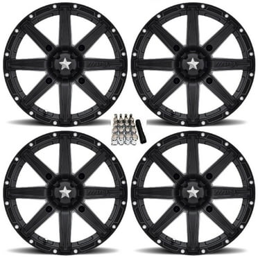 MSA M20 Kore UTV Wheels/Rims Black 16" Polaris RZR 1000 XP / Ranger XP ...