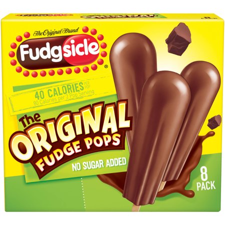 Popsicle Fudgsicle No Sugar Added Fudge Pops, 8 ct - Walmart.com