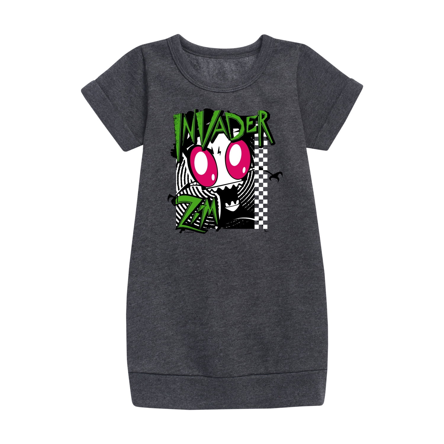 Invader ZIM - ZIM Angry - Retro Checkered Board - Toddler And Youth ...