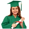 Shinyii Girls Graduation Cap Gown Set Unisex Kids Solid Graduation ...