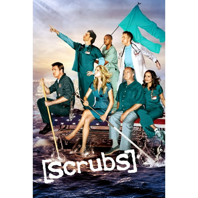 Scrubs Poster 12x16 Art Print on Metal Sign 12in x 16in Multi-Color ...