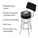 Trademark Gameroom NBA NBA Logo with All Teams Bar Stool with Back Rest ...