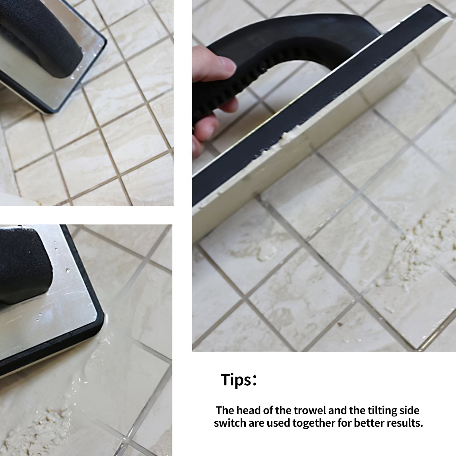 Handheld Concrete Rubber Trowel Tile Tool Floor Paving Tile Grout ...