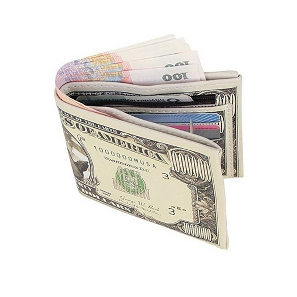 AONIJIE - 1 Million Dollar Bill Wallet US $1000000 Billfold Leather ...
