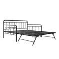 DHP Locky Metal Daybed with Pop Up Trundle Bed, Full over Twin, Black ...