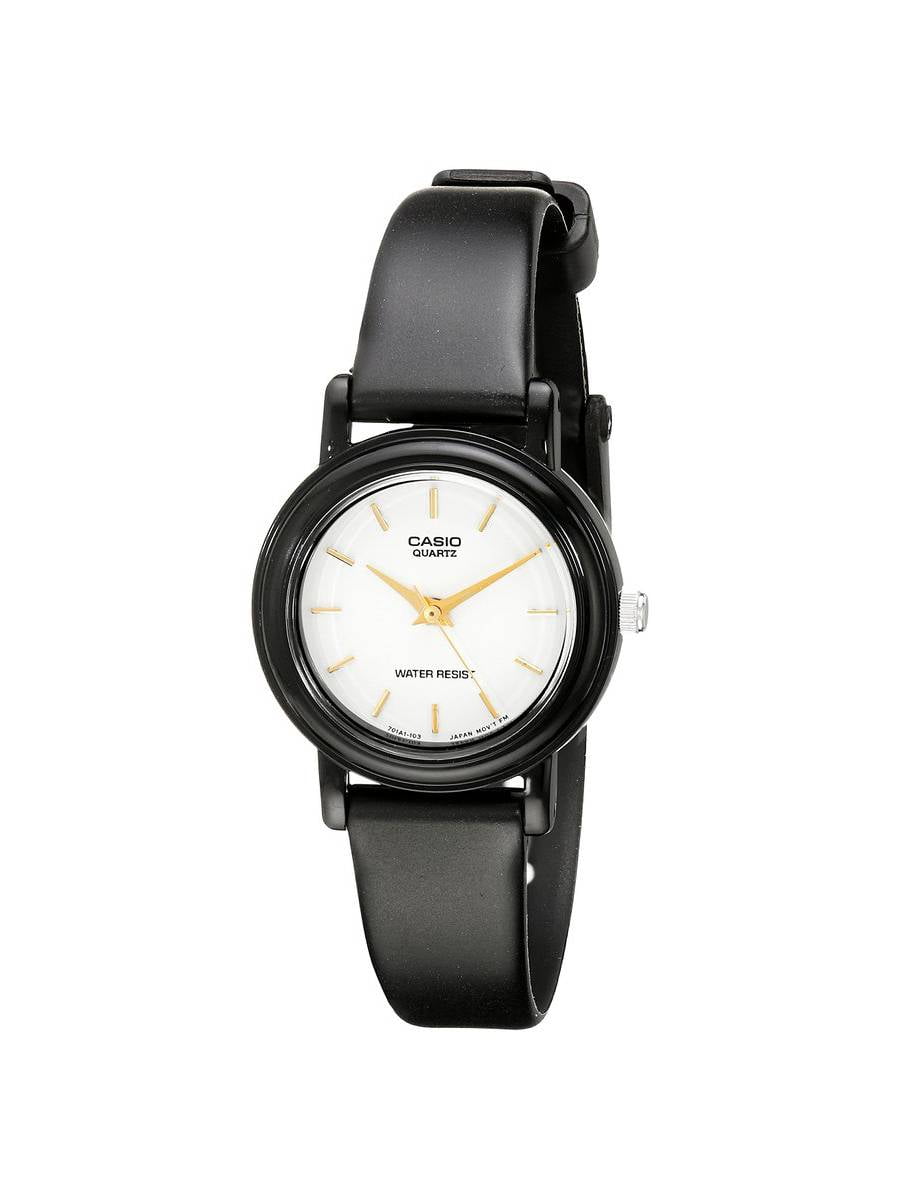 Casio - Classic Women's Analog Water Resistant Resin Band Wrist Watch ...