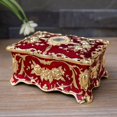 Decorative Metal Storage Box Featuring Rose Designs For Jewelry ...
