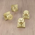 3 Pack Gold Interior Door Knobs for Bathroom & Bedroom, Pismo Doorknob ...