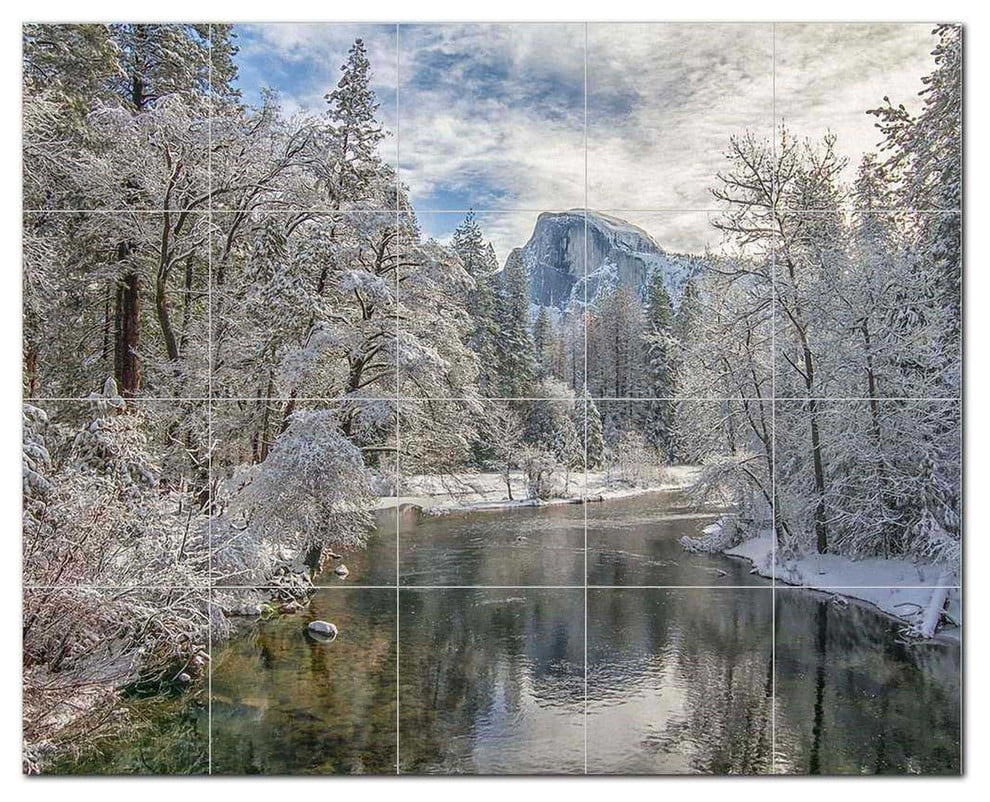 River Ceramic Tile Mural Kitchen Backsplash Bathroom Shower, 401443-L54 ...