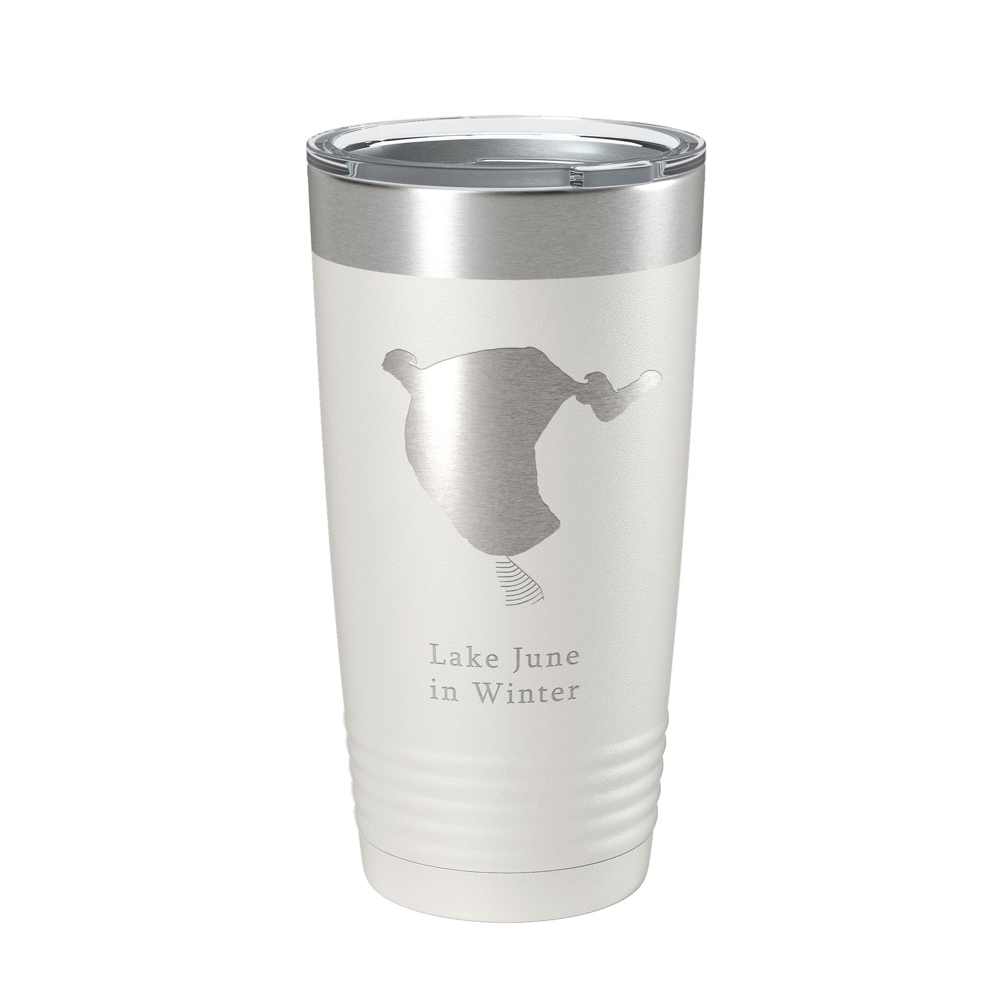 Lake June in Winter Map Tumbler Travel Mug Insulated Laser Engraved ...