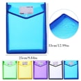 A4 Transparent File Folder With Button Closure,Large Capacity Document ...
