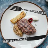 5 Piece Halloween Skull Silverware Set, Stainless Steel Flatware Set ...