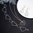 16Pcs 2 Colors Stainless Steel Linking Rings Heart Bracelet Links ...