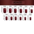 24 Pieces Women's Press on Nails Set - Black Leopard Print & Stripe ...