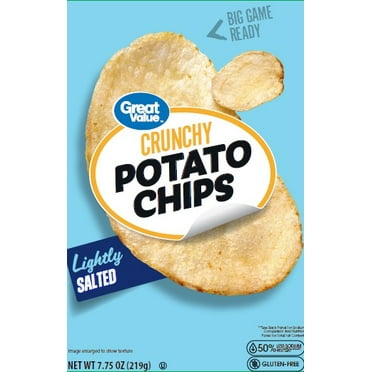 Great Value Kettle Cooked Lightly Salted Potato Chips, 8 oz - Walmart.com