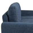 Lifestyle Solutions Alexa Sofa with Rolled Arms, Blue Fabric - Walmart.com