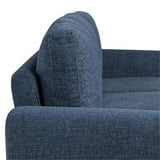 Lifestyle Solutions Alexa Sofa with Rolled Arms, Blue Fabric - Walmart.com