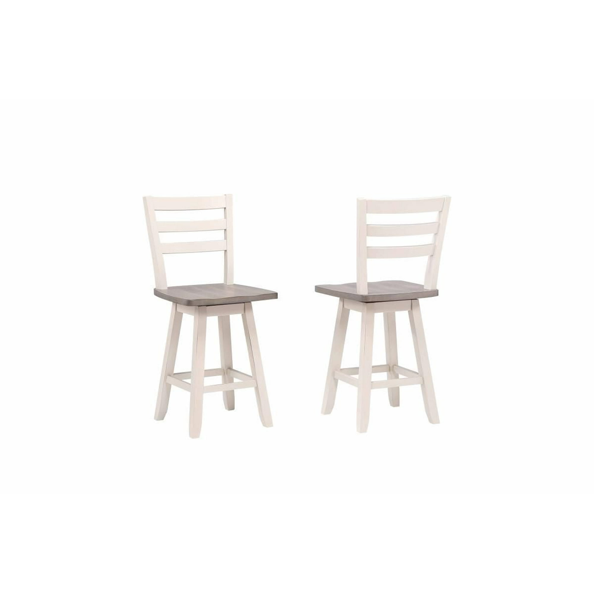 Click here for Brassex Sophia Counter Stool  Set Of 2  Grey/White prices