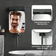 TOUCHBeauty 3X Shower Mirrors for Shaving with Razor Holder, Heldhand ...
