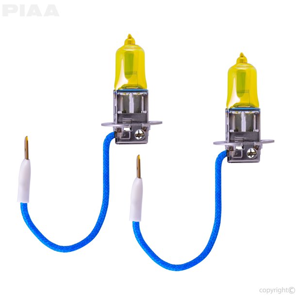 PIAA 22-13403 H3 Solar Yellow Replacement Bulb; 12V; 55W; 3900K; Twin ...