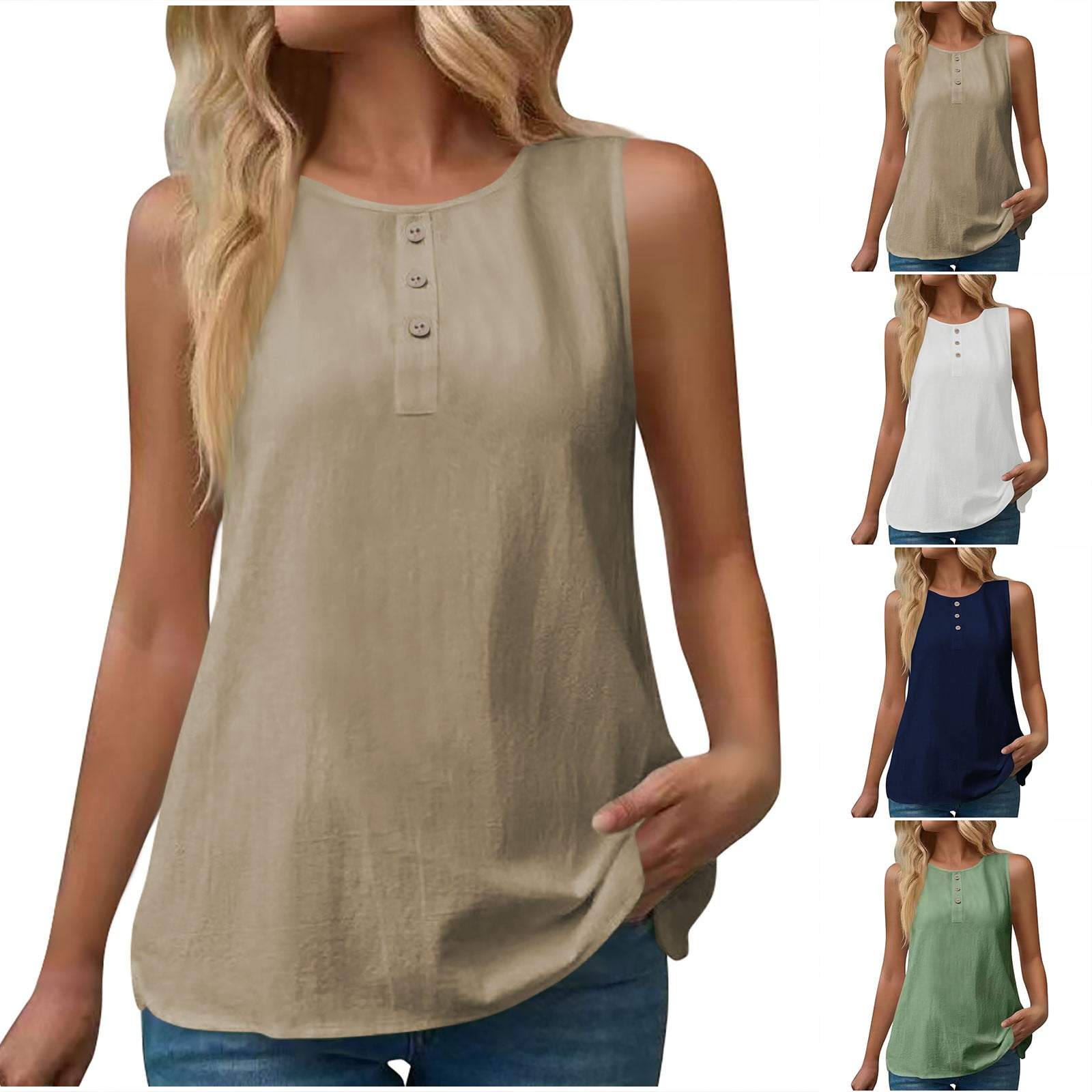 Click here for Sentmoon Womens Tank Tops Loose Fit Sleeveless Sum... prices