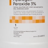 McKesson Hydrogen Peroxide 3% First Aid Antiseptic, Topical Solution, 1 ...