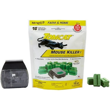 Tomcat Mouse Killer II Disposable Bait Stations, 4 count - Walmart.com