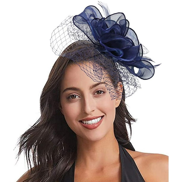 Fascinators for Women Tea Party Headband Kentucky Derby Hat Wedding ...