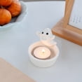 Ceramics Cartoon White Ghostly Figurine Candle Holders Halloween ...