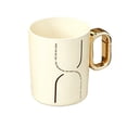 Bathroom Toothbrush Cup Mouthwash Mug for Sink Counter Plastic Beige ...