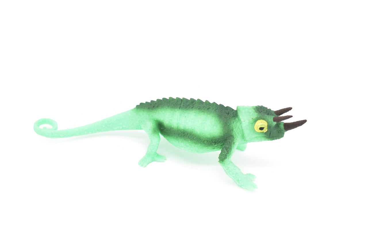 Chameleon, Three-Horned, Plastic Toy Lizard, Kids Gift, Realistic ...