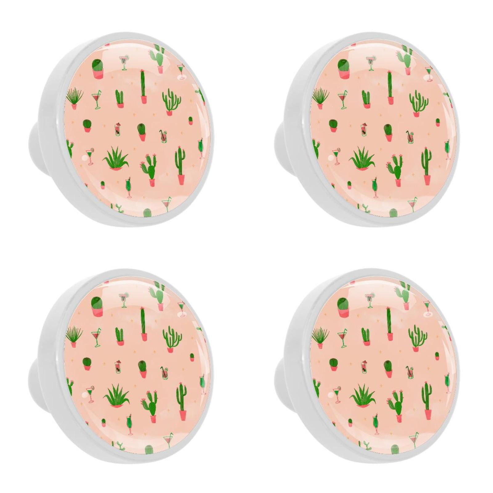 4 Pcs Cactus Knobs for Kitchen Cabinet Cupboard Dresser Bookcase Drawer ...