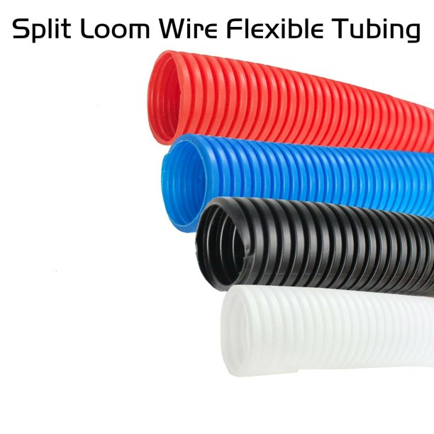 Polyethylene Split Wire Loom Tubing Cable Conduit 3/4" Multiple Color ...