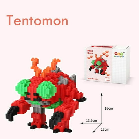 Diy Digimon Small Building Cartoon Agumon Animal Model Education Game ...