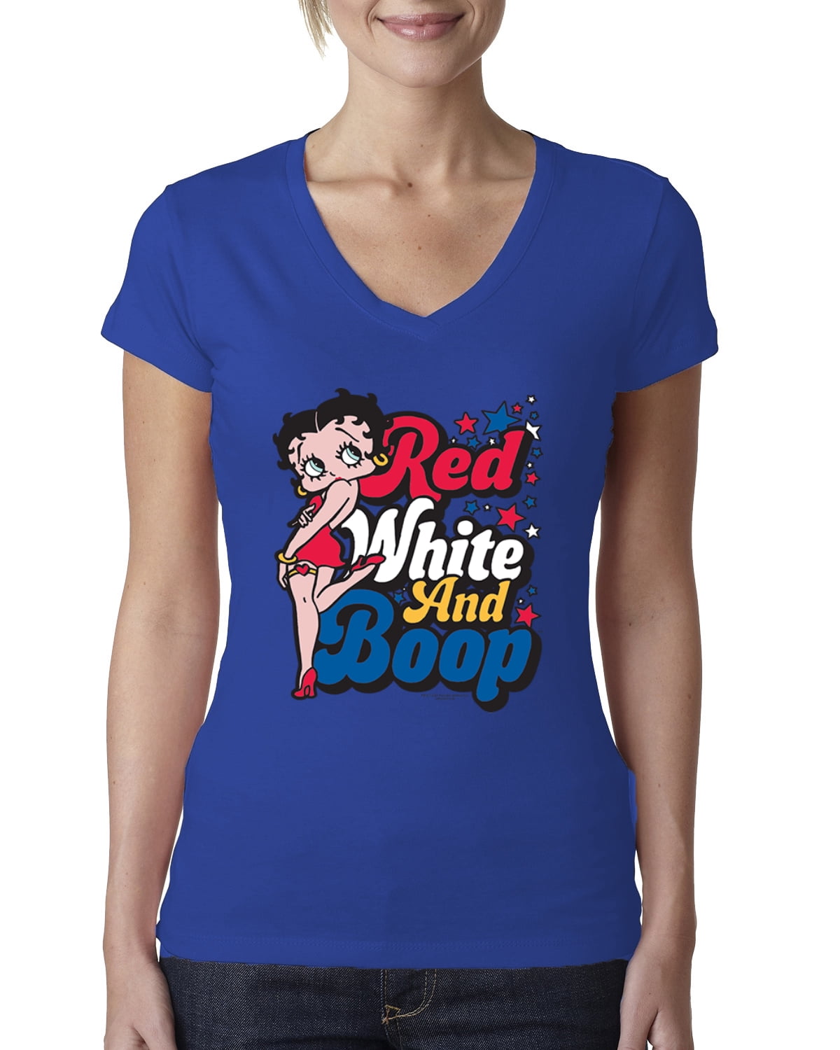 Wild Bobby , Betty Boop Red White and Boop Betty Boop Womens Junior Fit ...