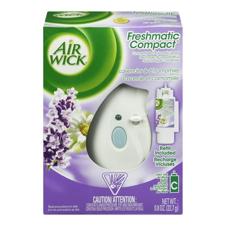 Air Wick Freshmatic Compact Automatic Spray Starter Kit, Lavender and Chamomile, 1 Count ...